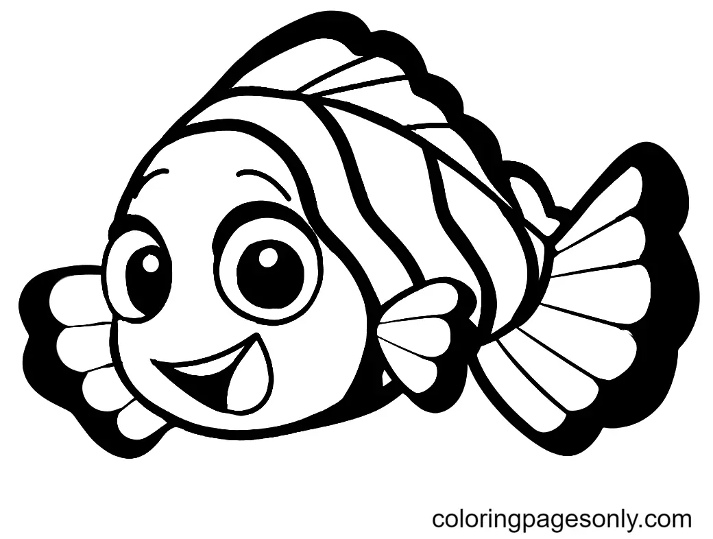 Clownfish Coloring Pages to Print - Free Printable Coloring Pages