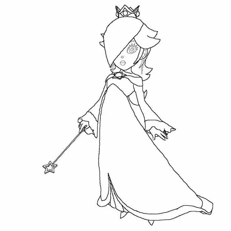 Rosalina Coloring Pages to Print - Free Printable Coloring Pages