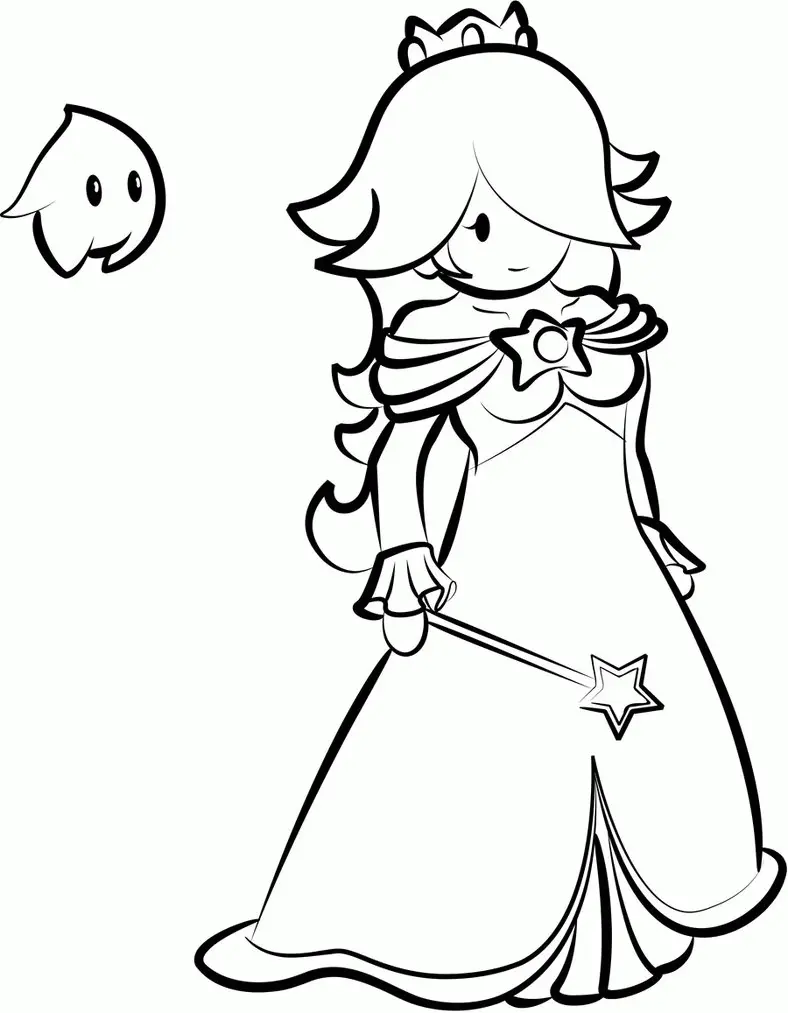 Rosalina Coloring Pages to Print - Free Printable Coloring Pages