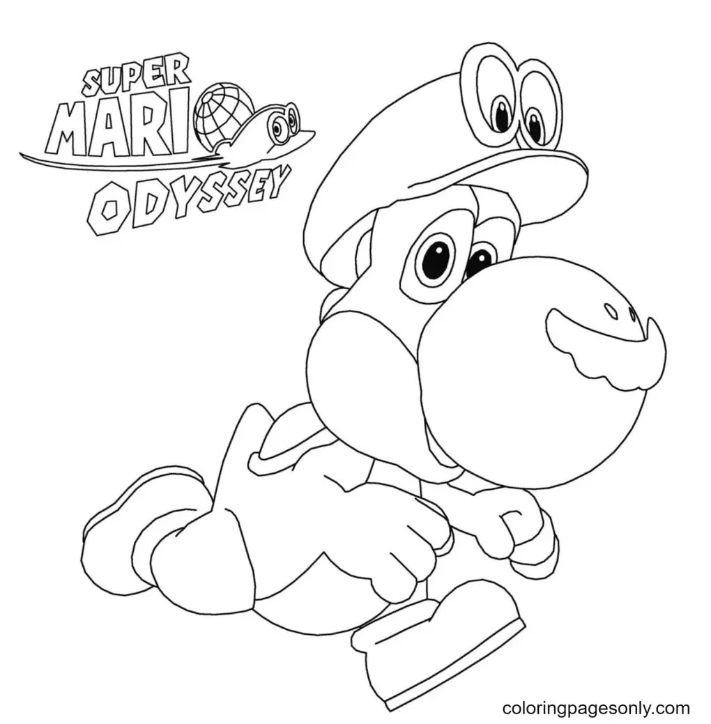 Yoshi Coloring Pages to Print - Free Printable Coloring Pages